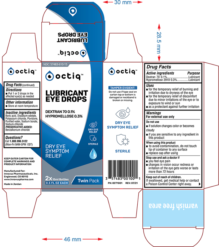 NDC 57483-610 Octiq Lubricant Eye Drops Solution/ Drops Ophthalmic ...