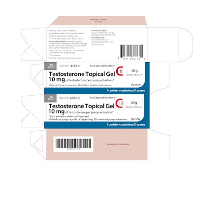 NDC 0591-2363 Testosterone Testosterone