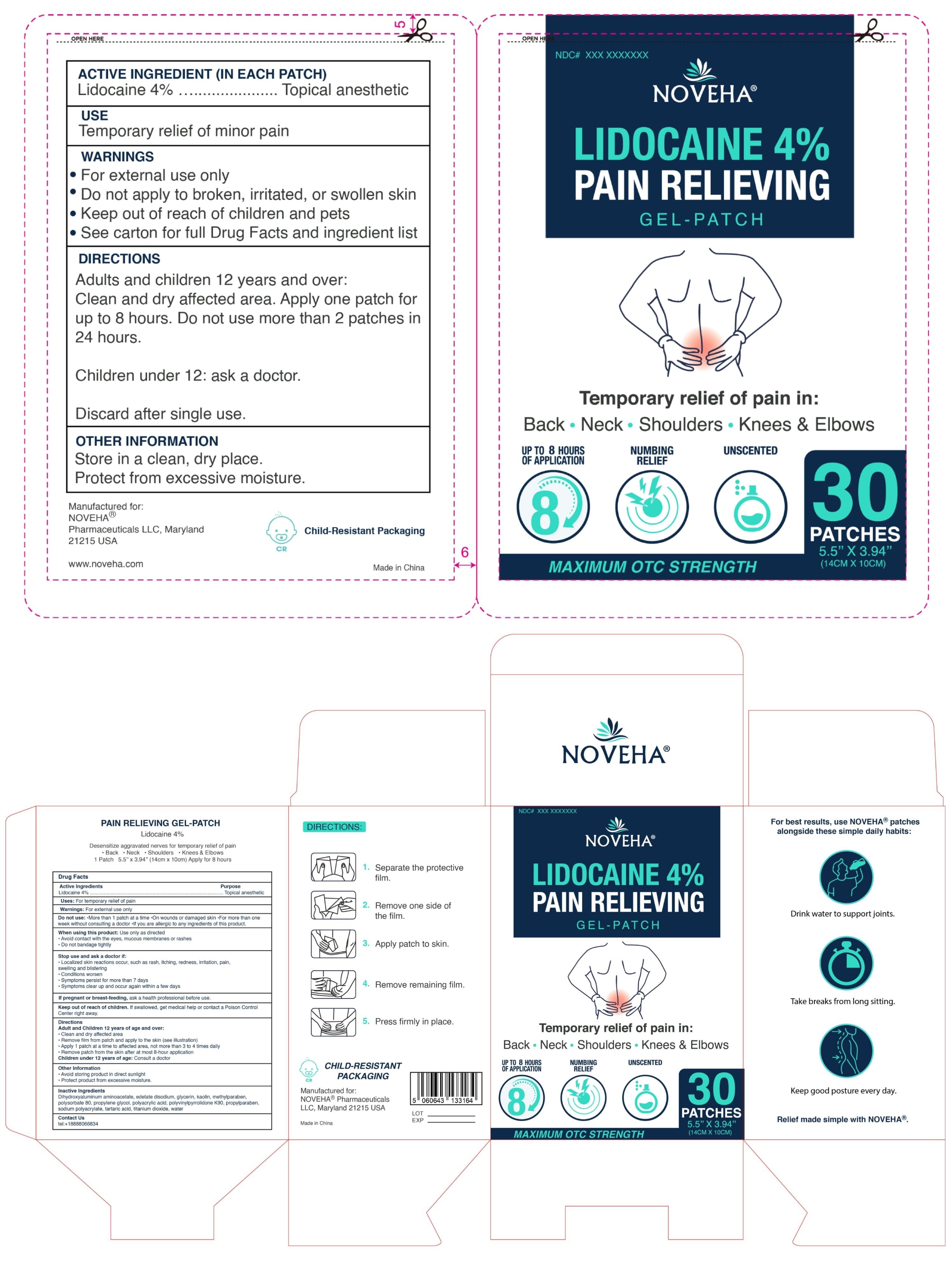 Pain Relieveing Gel-patch- Images NDC84008-001