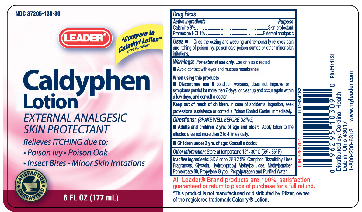 NDC 37205-130 Leader Caldyphen Zinc Oxide, Pramoxine Hydrochloride