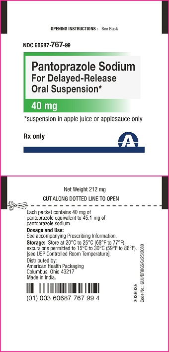 Pantoprazole Sodium For Suspension- Images NDC60687-767