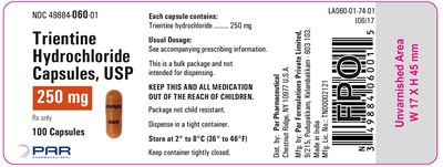 Product Images Trientine Hydrochloride Photos - Packaging, Labels ...