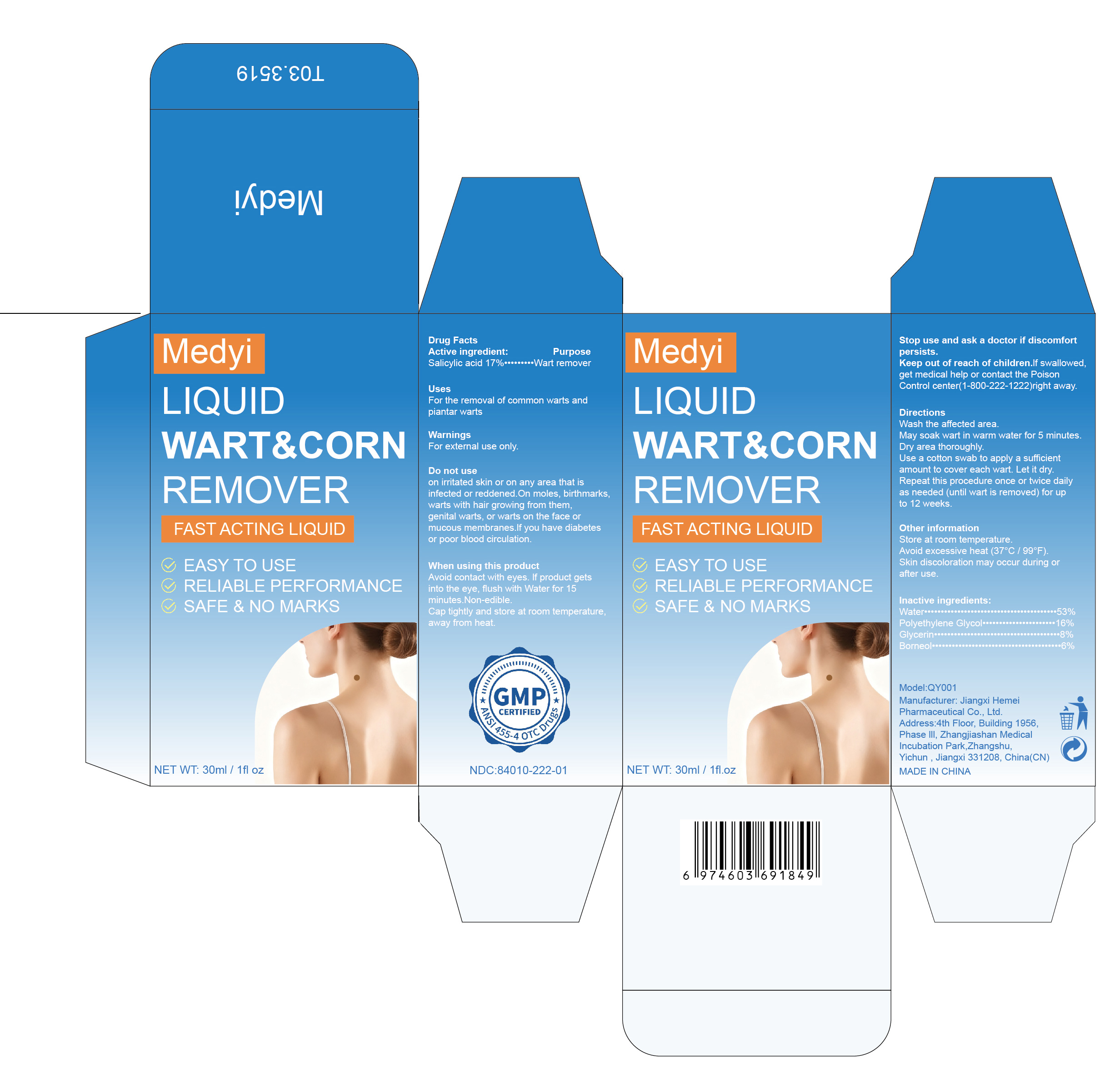 FDA Label for Medyi Liquid Wart Corn Remover - Indications, Usage ...