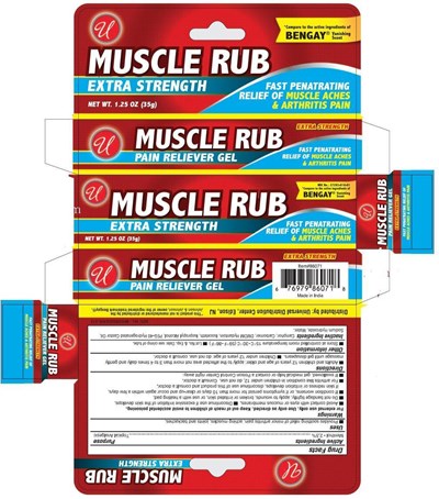 Muscle Rub- FDA Label NDC52000-020
