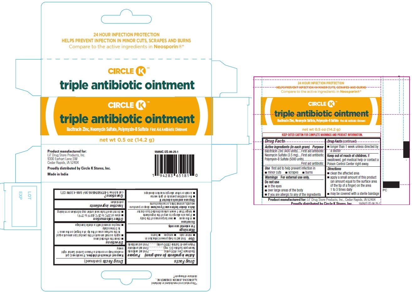Triple Antibiotic Ointme Product Images - NDC 66715-9531