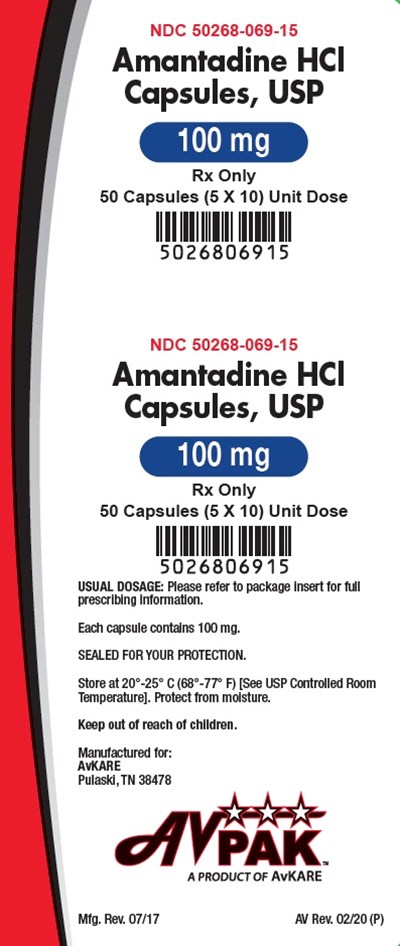 Amantadine Hcl Capsule, Liquid Filled- Images NDC50268-069