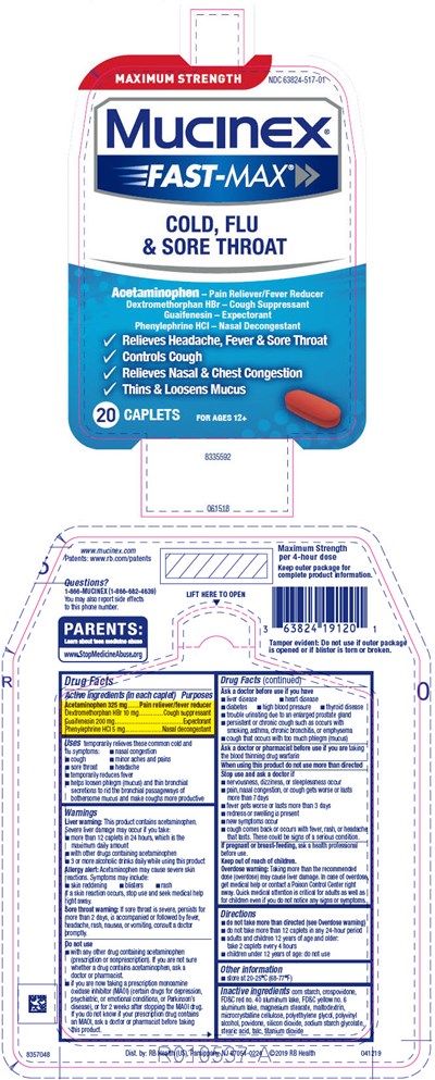 Product Images Mucinex Fast-max Cold, Flu And Sore Throat Photos ...