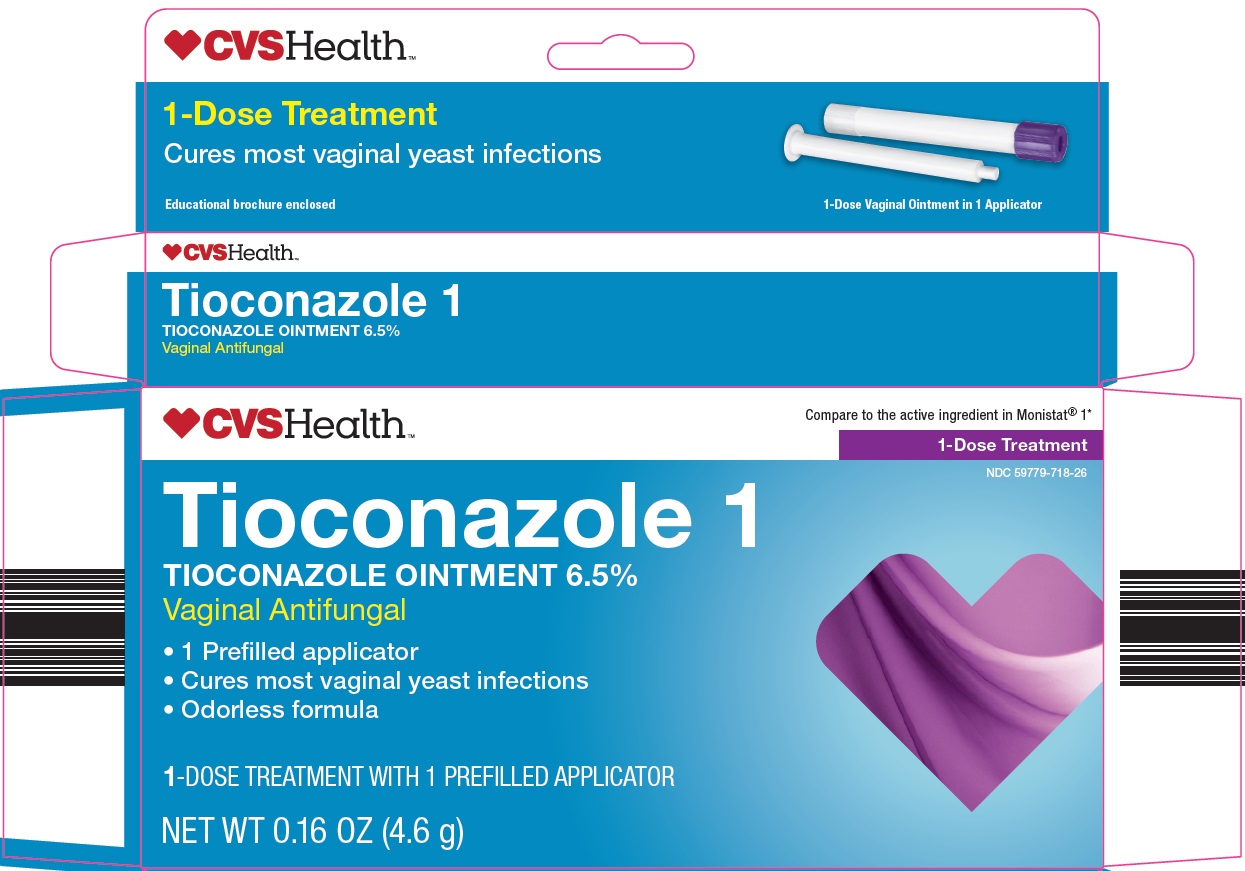 NDC 59779-718 Tioconazole 1 Ointment Vaginal