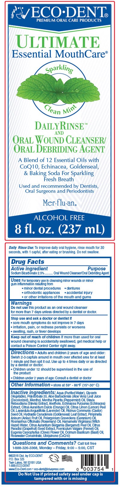 Ecodent Ultimate Essential Mou FDA Label - NDC 76328-223