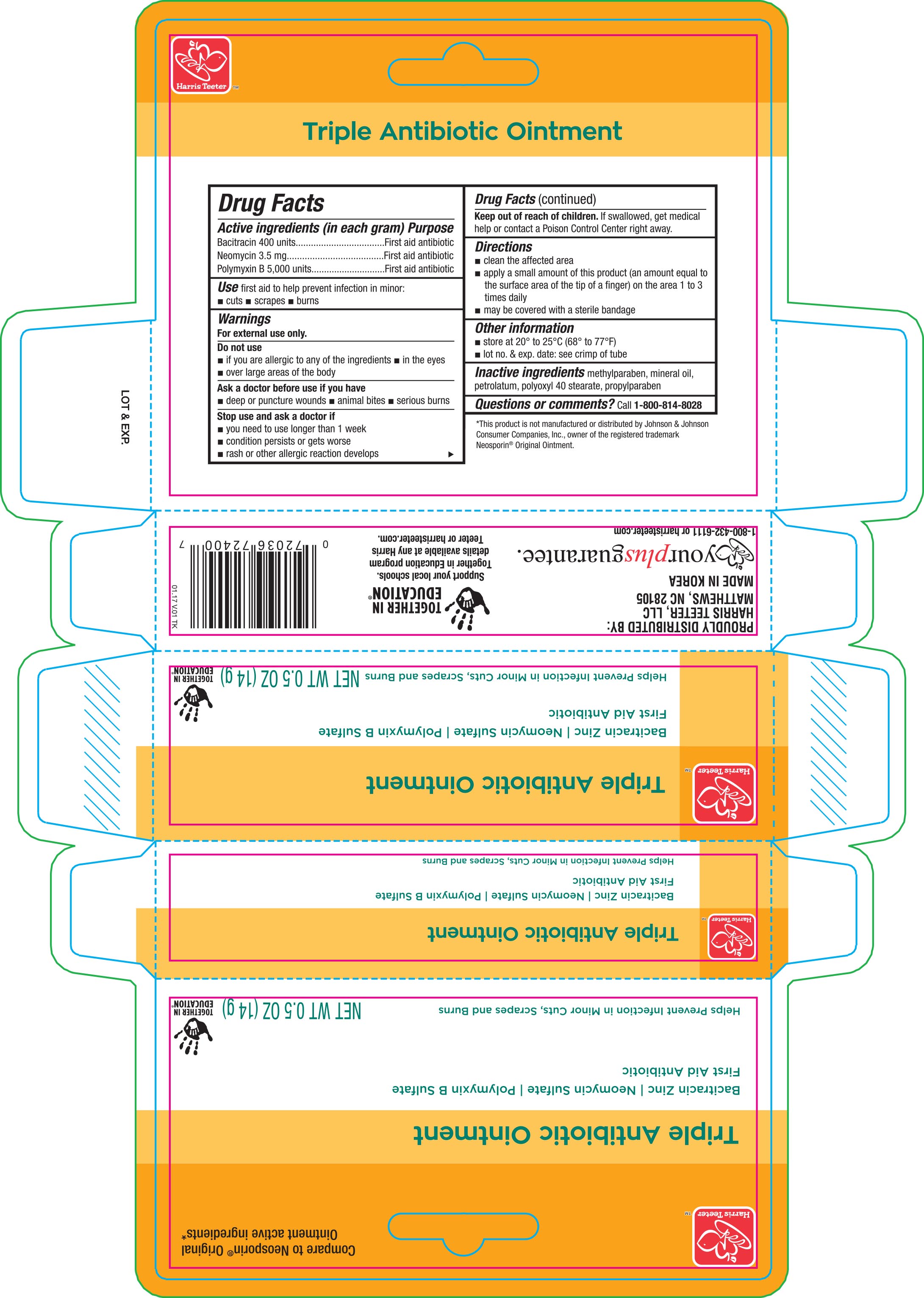 FDA Label for Harris Teeter Triple Antibioitic - Indications, Usage ...