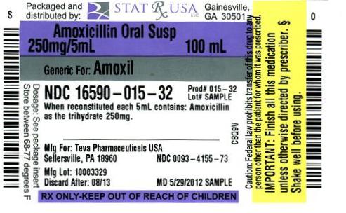 Amoxicillin- Images NDC16590-018