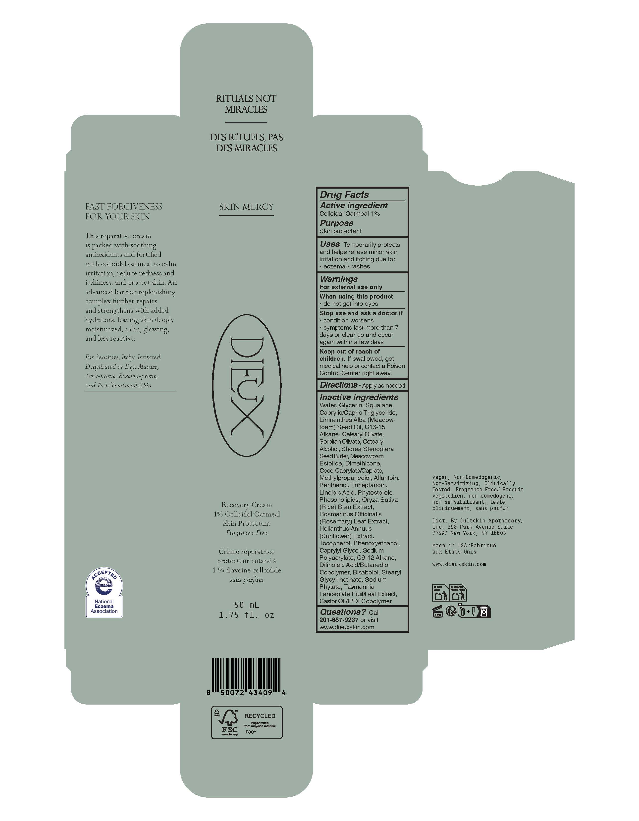 FDA Label for Skin Mercy Recovery Cream Cream Topical - Indications ...