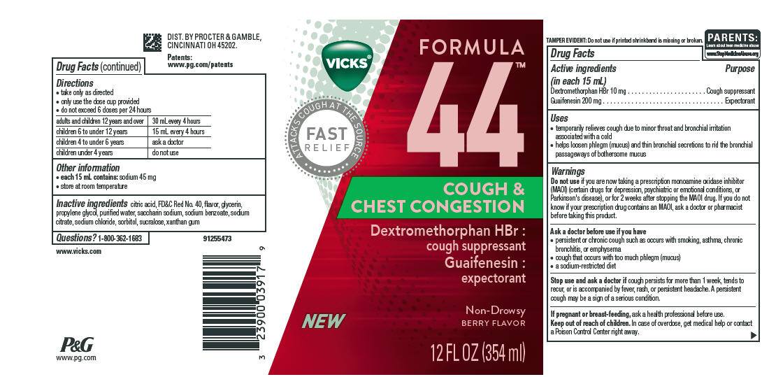 NDC 37000-448 Vicks Formula 44 Cough And Chest Congestion Liquid Oral