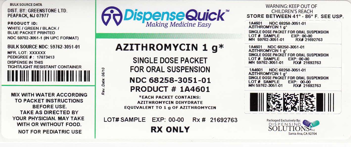 NDC 68258-3051 Azithromycin Label Information - Details, Usage ...