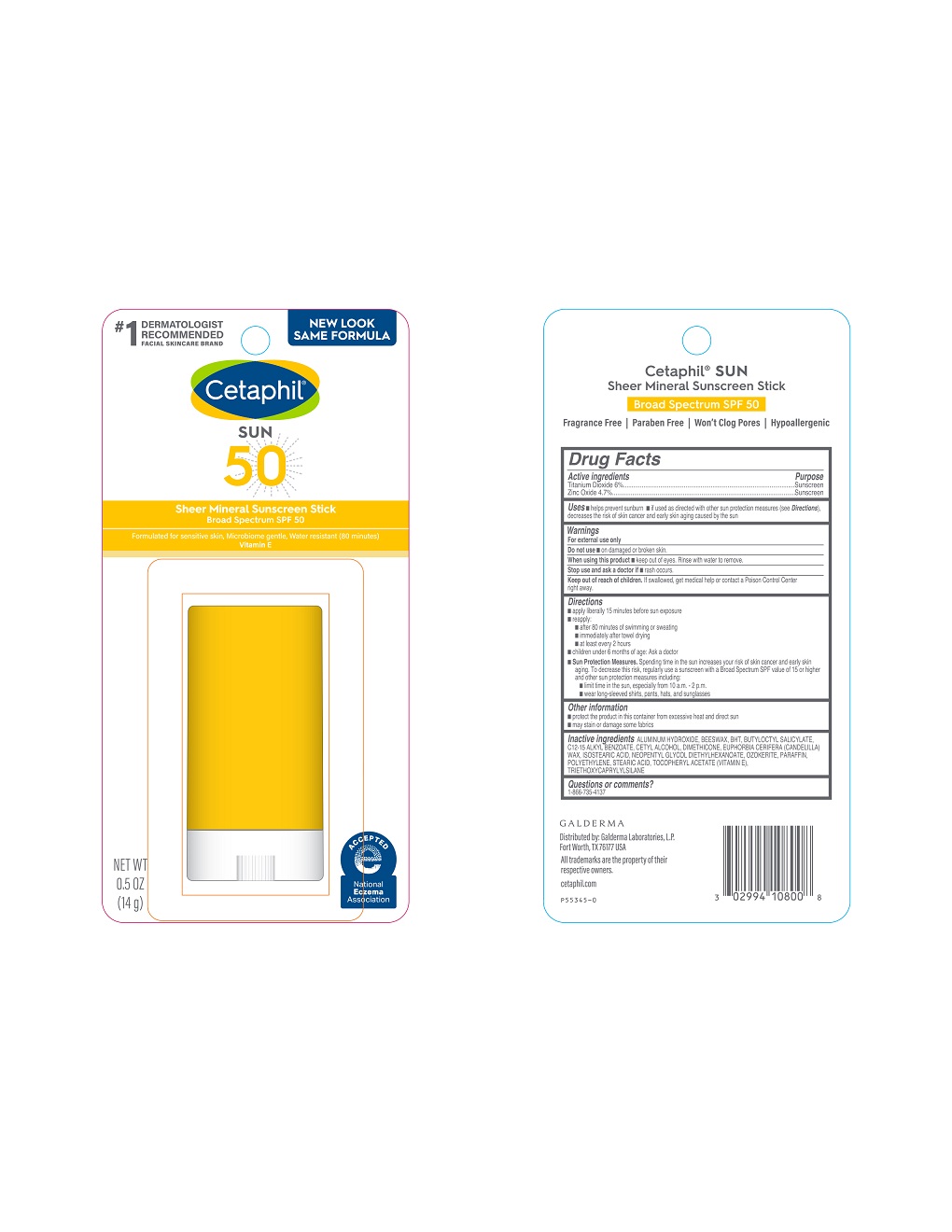Cetaphil Sheer Mineral Su Product Images - NDC 0299-4108