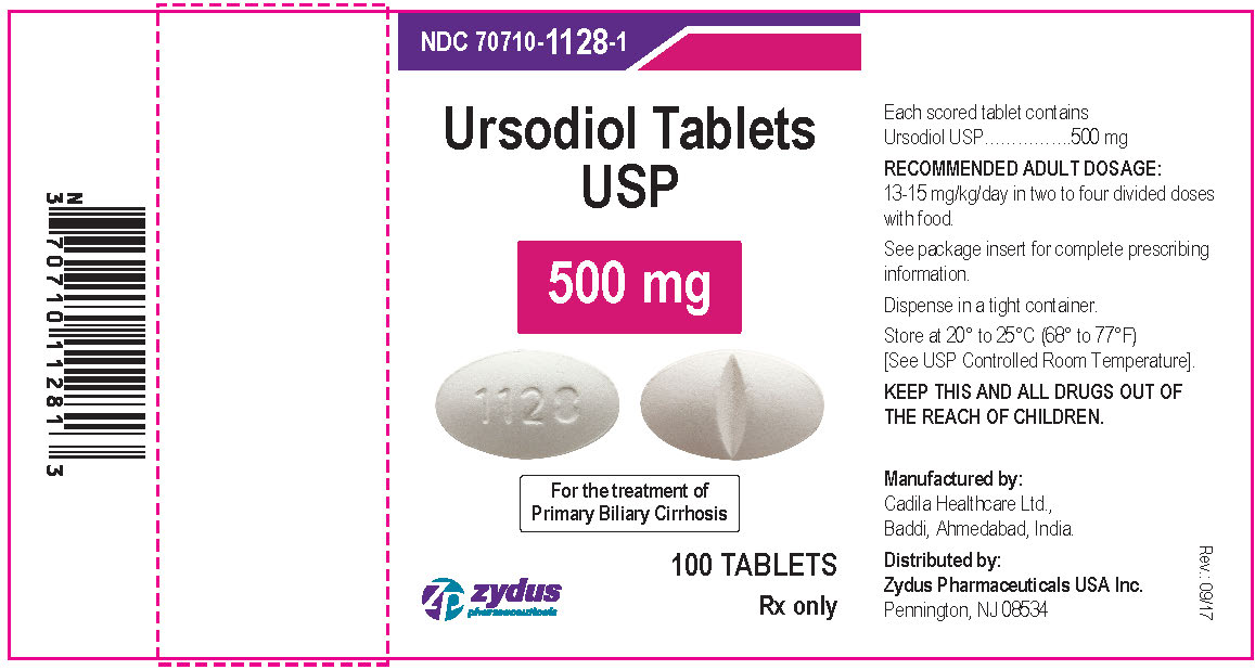 NDC 70710-1128 Ursodiol Ursodiol