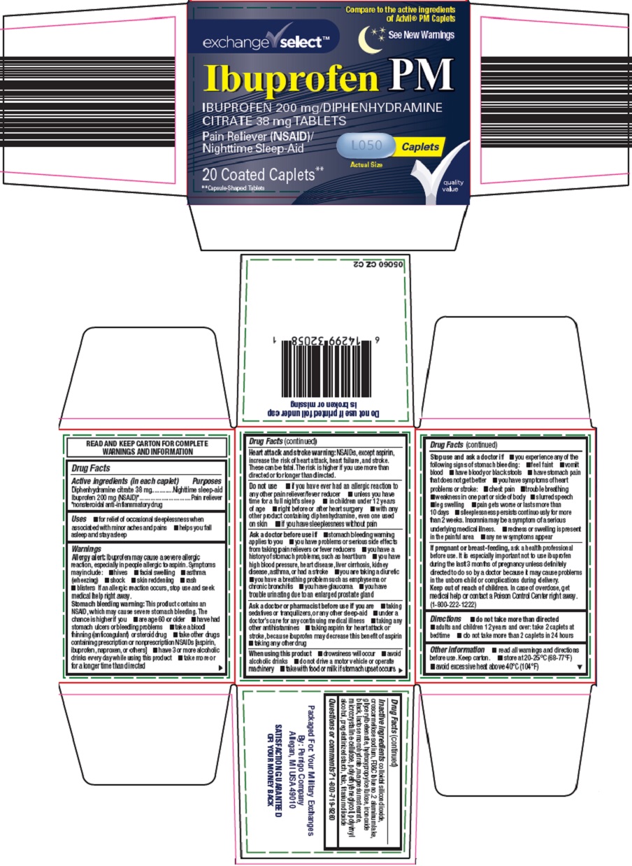 NDC 55301-050 Exchange Select Ibuprofen Pm Tablet, Film Coated Oral ...