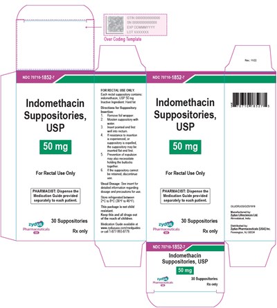 FDA Label for Indomethacin Suppository Rectal - Indications, Usage ...