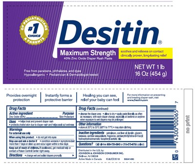 NDC 69968-0396 Desitin Maximum Strength Zinc Oxide Diaper Rash Zinc ...