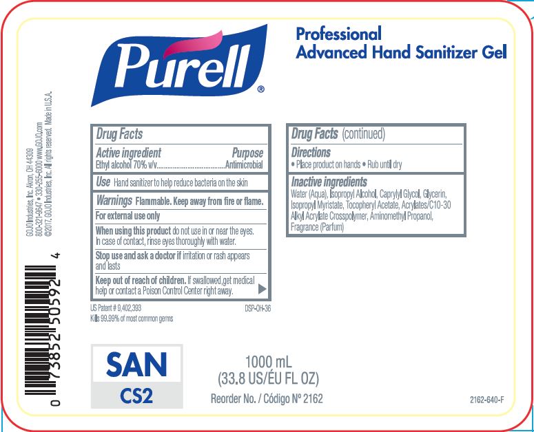 NDC 21749-715 Purell Professional Advanced Hand Sanitizer Gel Gel ...