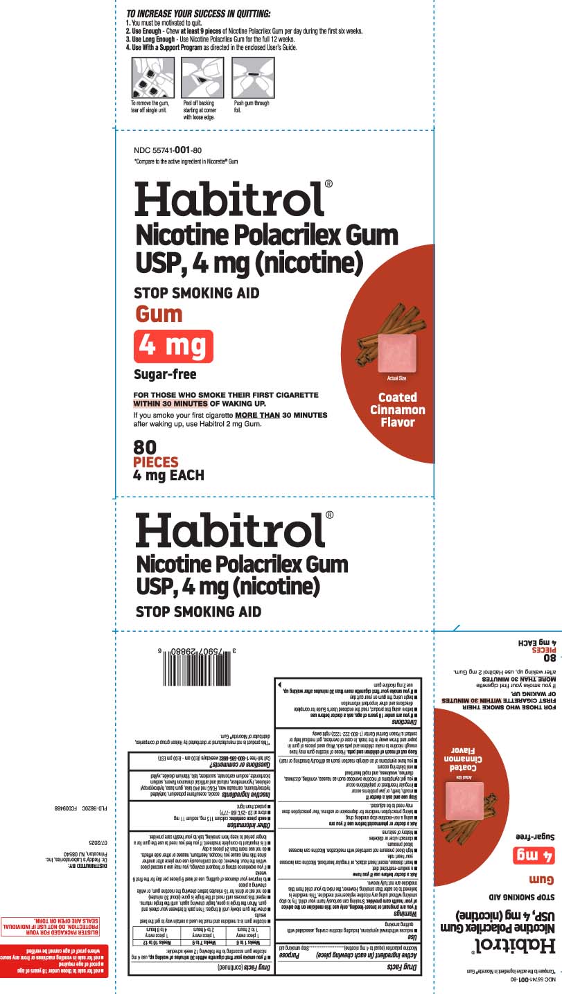 Habitrol Nicotine Polacri Product Images - NDC 55741-001