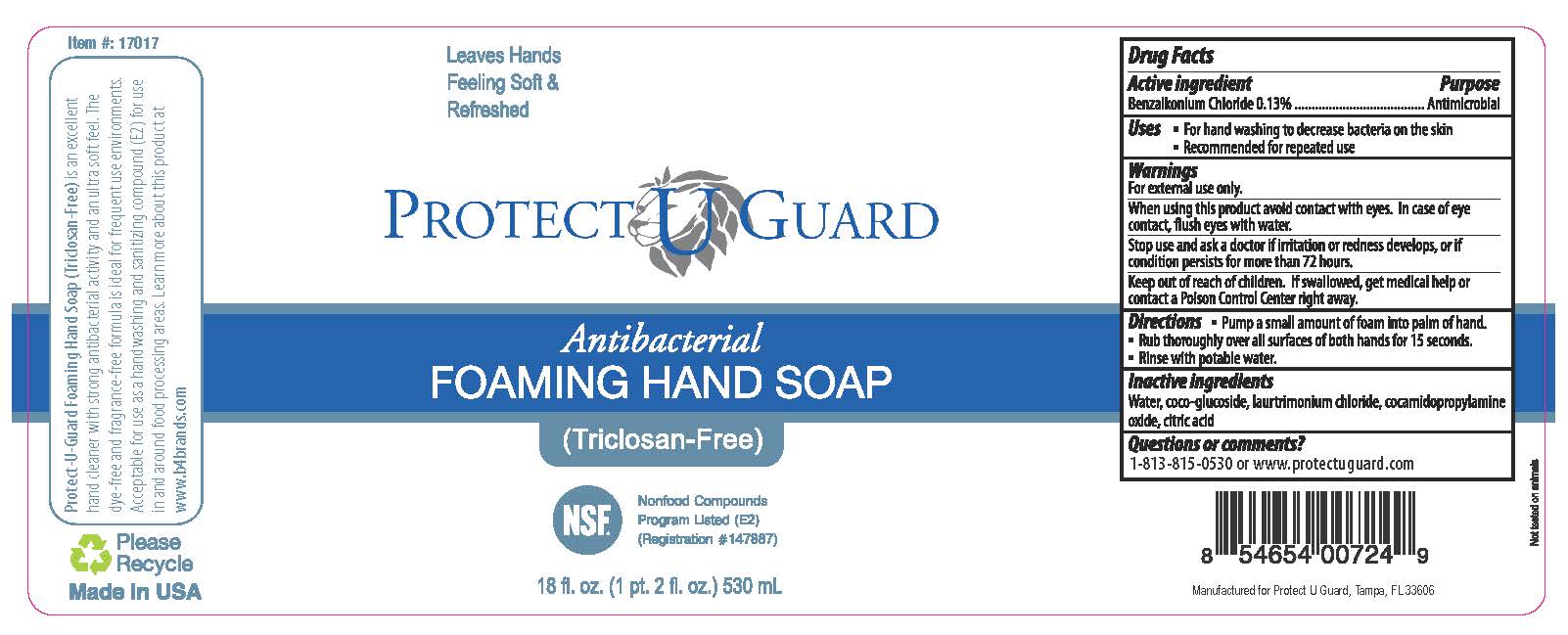 Product Images Protect U Guard Antibacterial Foaming Photos - Packaging ...