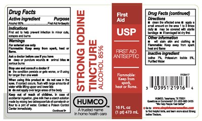 Strong Iodine Tincture- Images NDC0395-1220