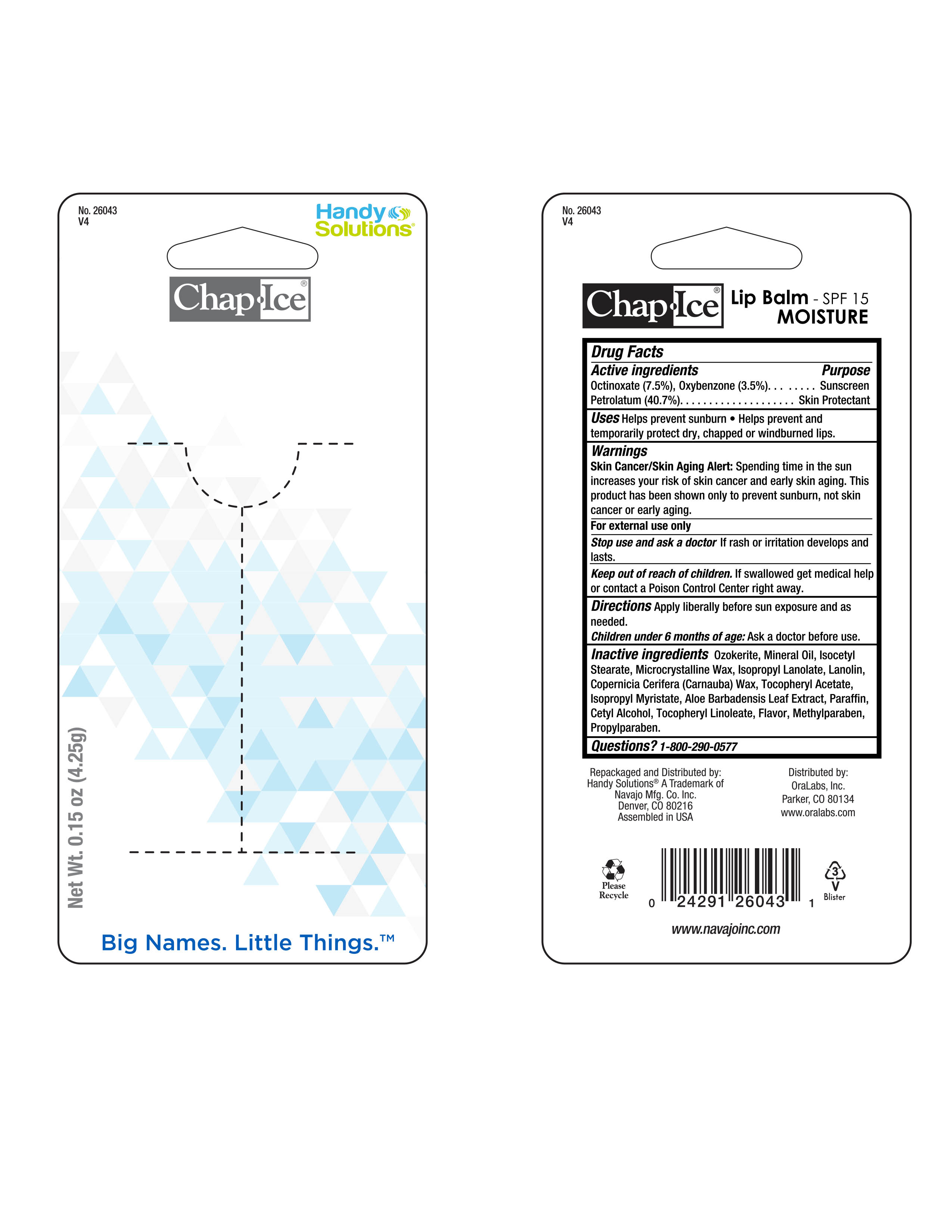 Product Images Chapice Moisture Spf 15 Lip Balm Photos - Packaging ...