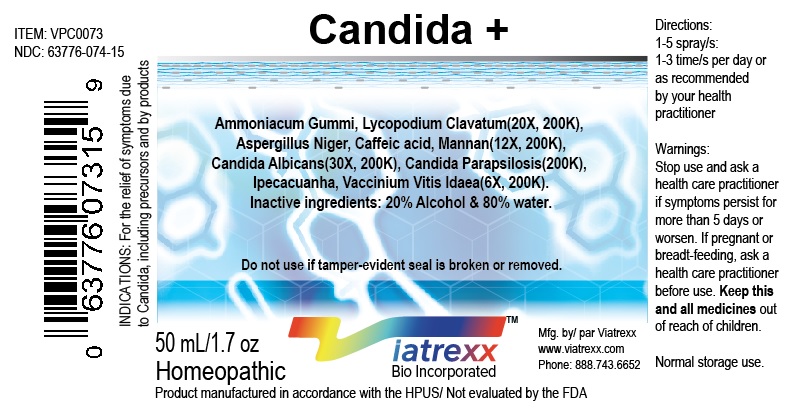NDC 63776-074 Candida Plus Label Information - Details, Usage & Precautions