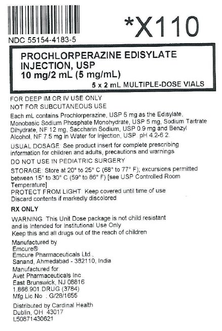 NDC 55154-4183 Prochlorperazine Edisylate Injection Intramuscular ...