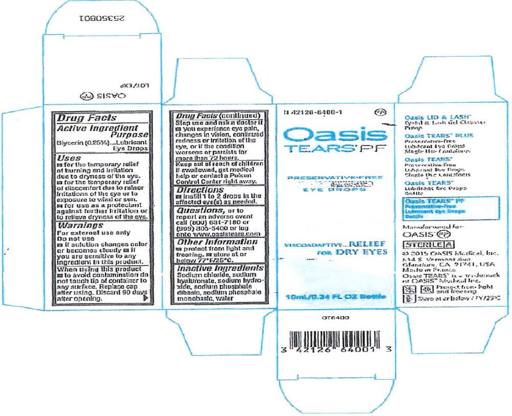 Product Images Oasis Tears Pf Preservative-free Lubricant Eye Photos ...