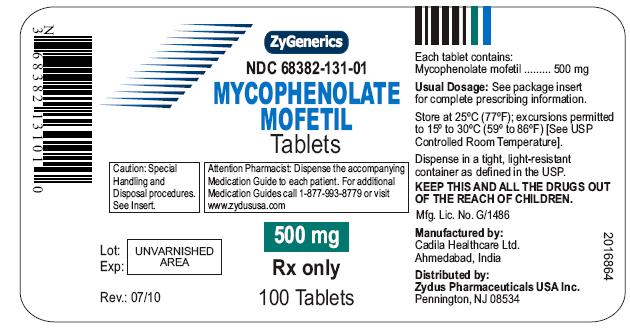 NDC 68382-130 Mycophenolate Mofetil