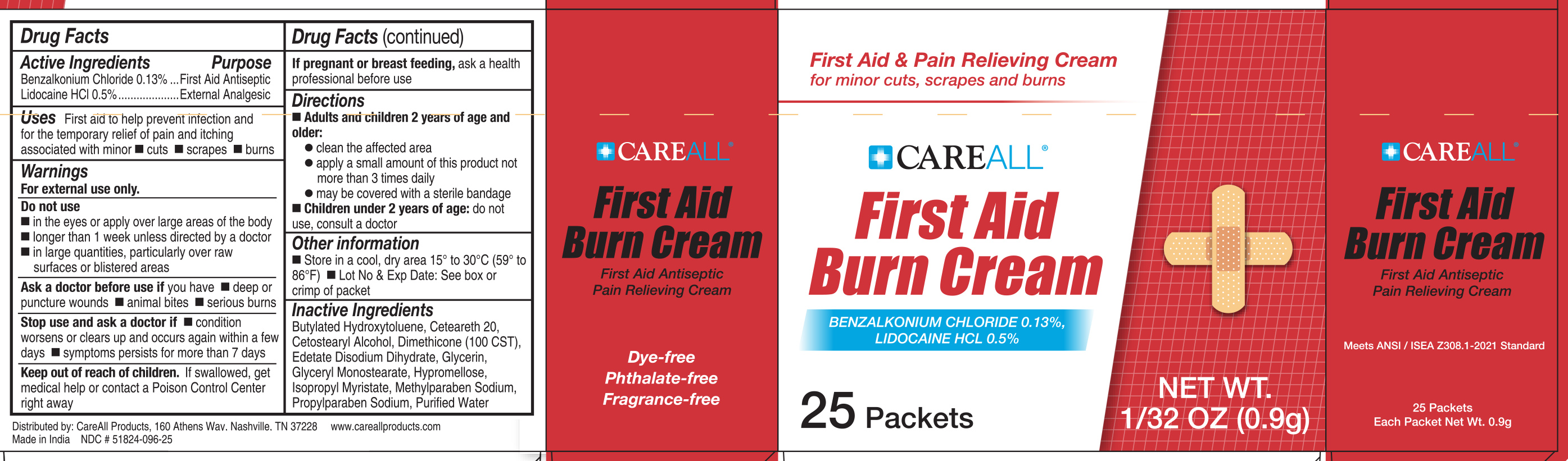 Product Images Careall First Aid Burn Cream Photos - Packaging, Labels ...