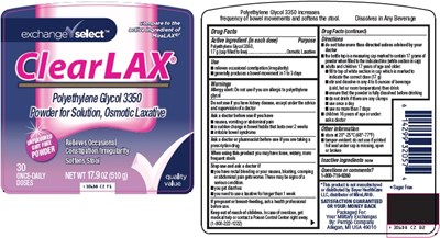 FDA Label for Exchange Select Clearlax Powder, For Solution Oral ...