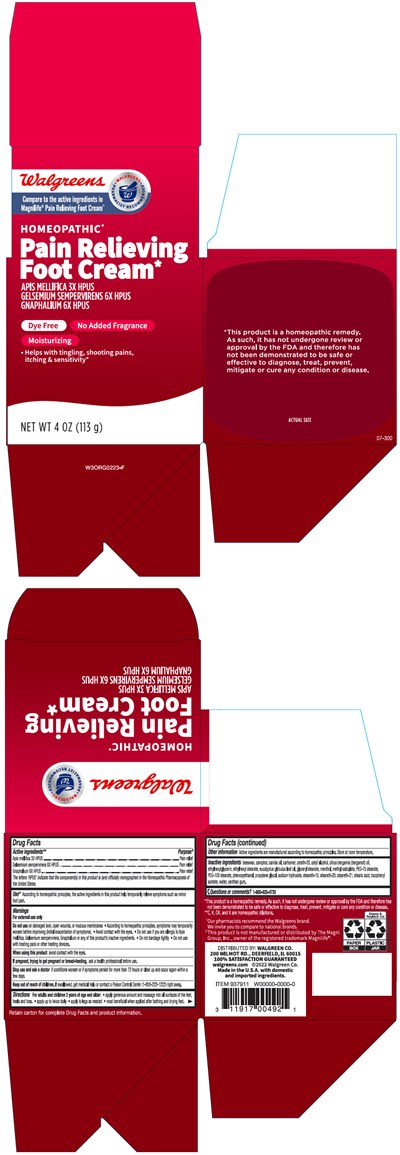 FDA Label for Walgreens Pain Relieving Foot Pain Relief Cream Topical ...