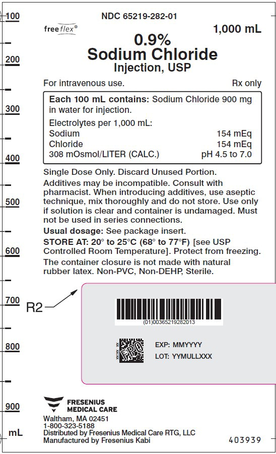 Sodium Chloride Injection, Solution- FDA Label NDC65219-282