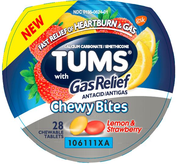 Tums Chewy Bites With Gas Relief- Images NDC0135-0624