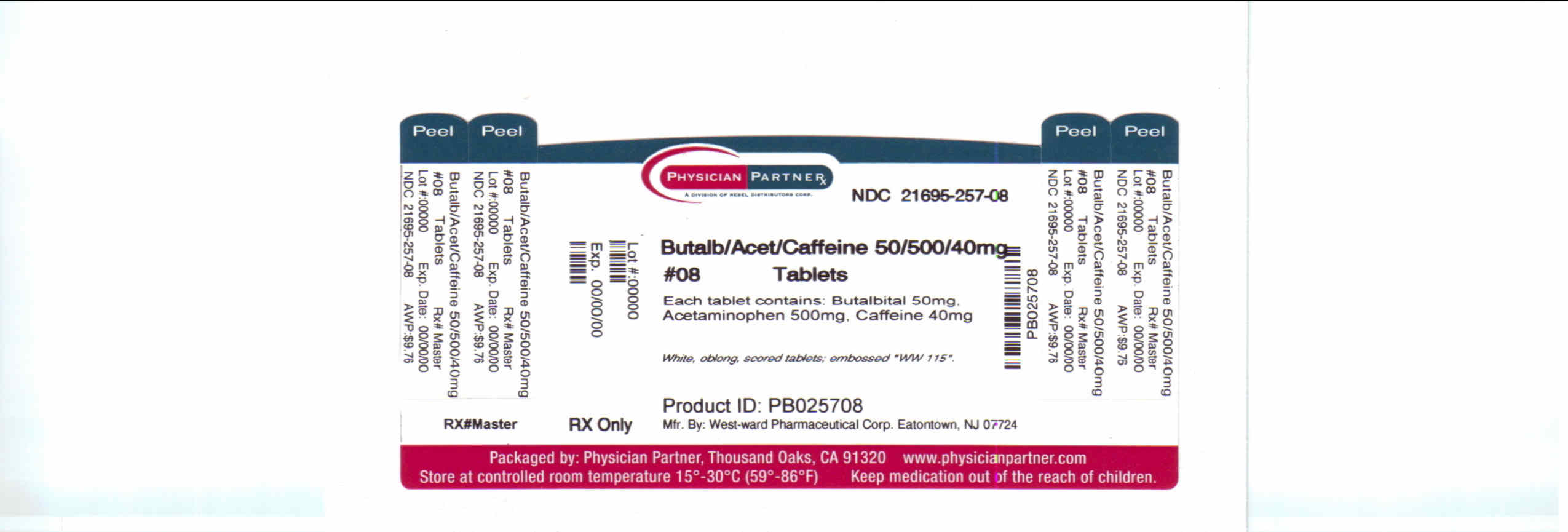 Product Images Butalbital, Acetaminophen And Caffeine Photos ...