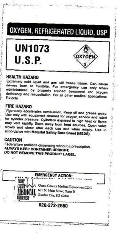 Product Images Oxygen Photos - Packaging, Labels & Appearance