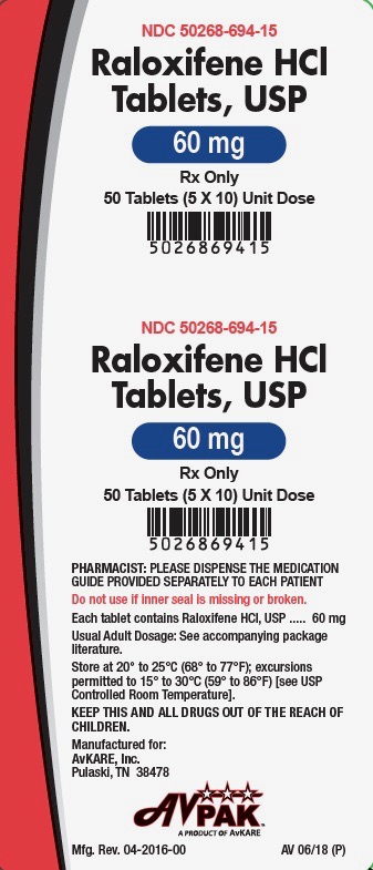 Raloxifene Hydrochloride- Images NDC50268-694