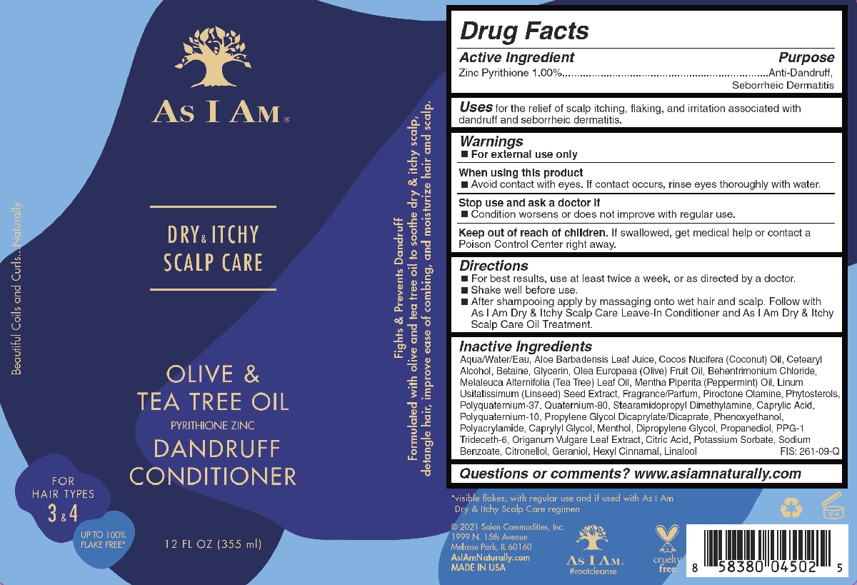 Label As I Am Dry And Itchy Scalp Care Conditioner - Indications, Usage ...