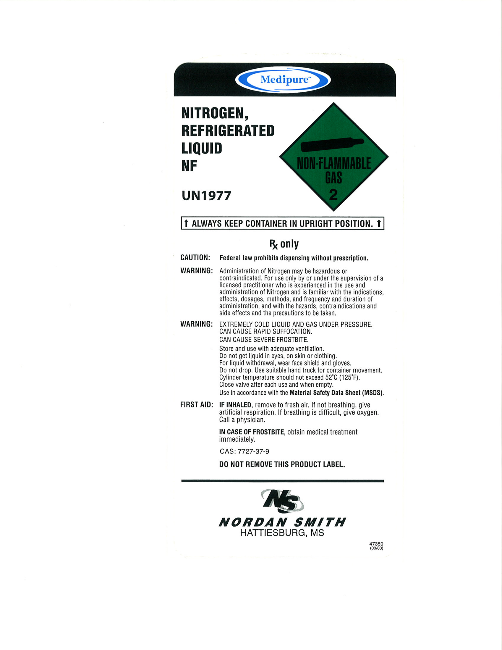 Product Images Nitrogen Photos - Packaging, Labels & Appearance