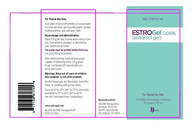 NDC 17139-617 Estrogel Estradiol
