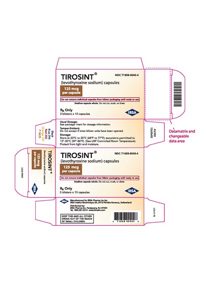 Product Images Tirosint Photos - Packaging, Labels & Appearance