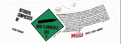 FDA Label for Nitrogen - Indications, Usage & Precautions