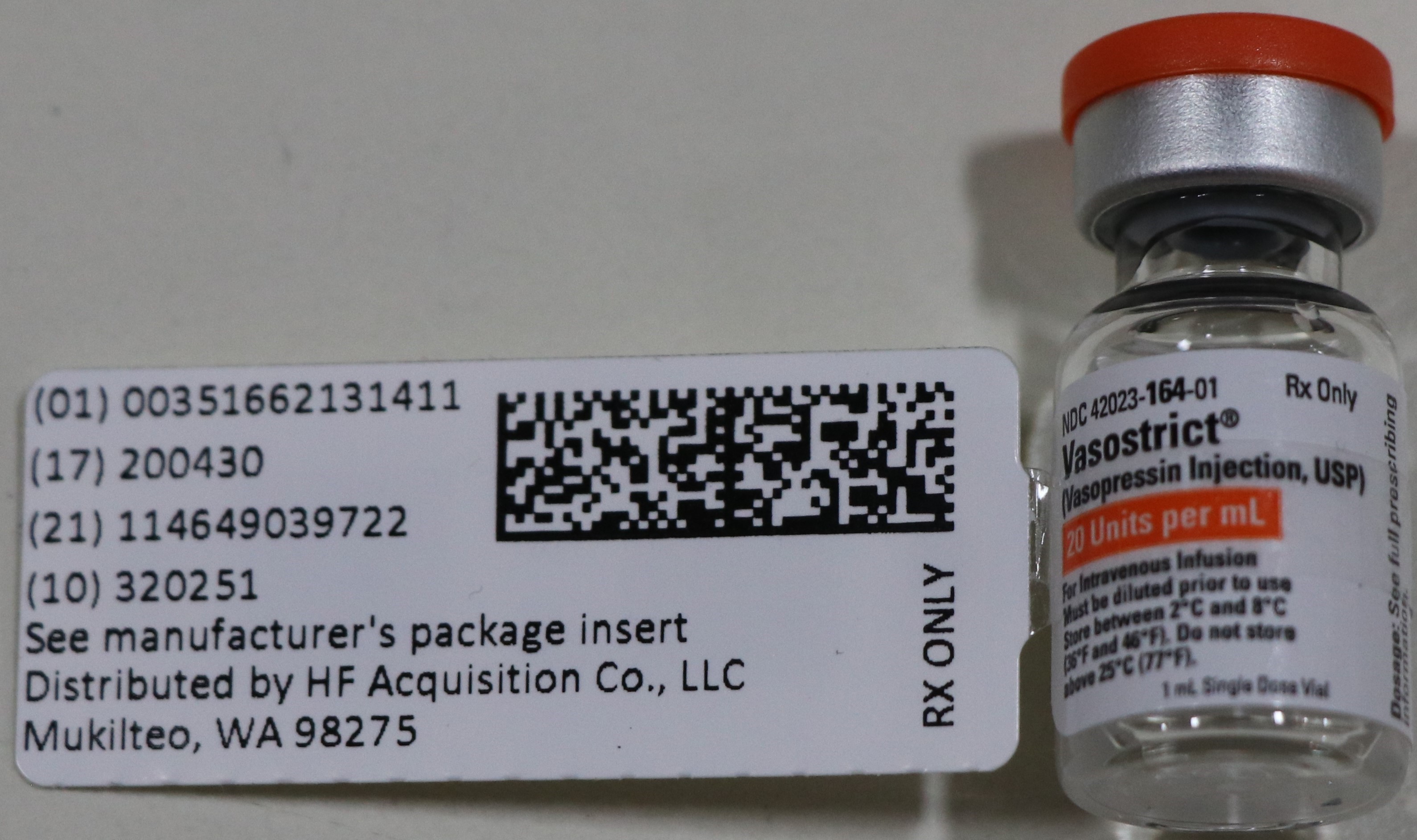 Vasopressin Injection Product Images - NDC 51662-1314