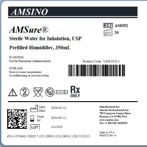 NDC 72838-0350 Sterile Water For Inhalation Inhalant Respiratory ...