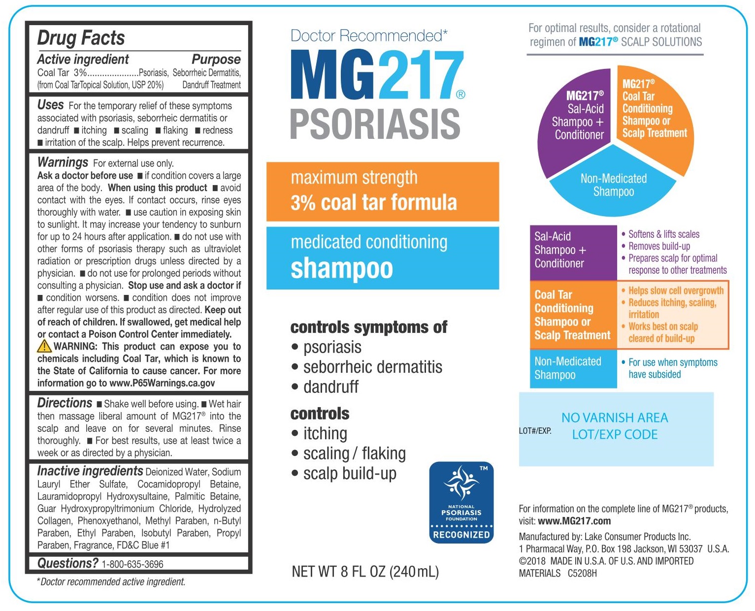 Mg217 Psoriasis Shampoo Product Images - NDC 68093-7232
