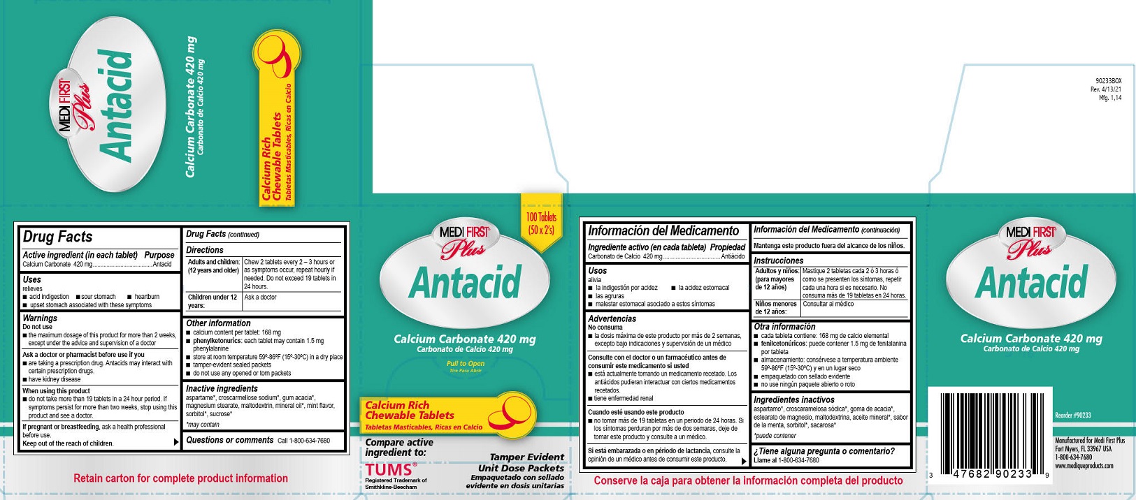 Product Images Medi First Antacid Photos - Packaging, Labels & Appearance