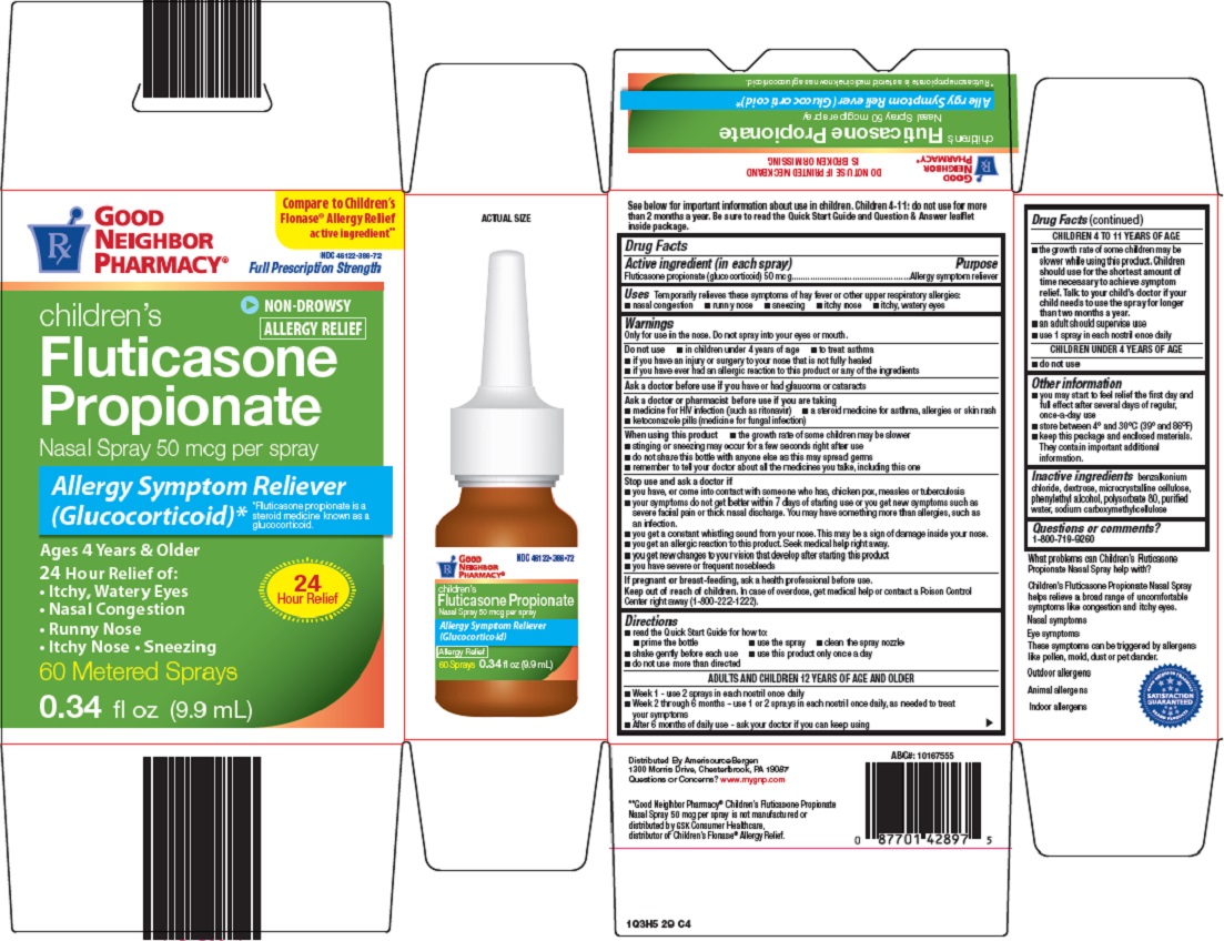 NDC 46122-386 Good Neighbor Pharmacy Childrens Fluticasone Propionate ...